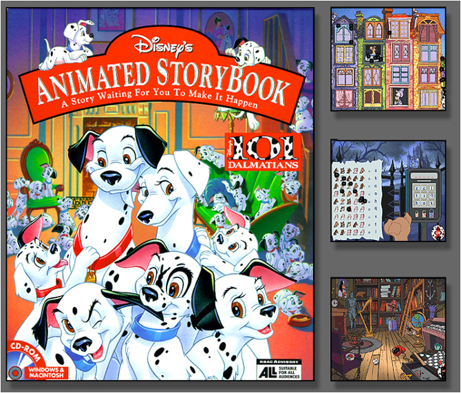 101 Dalmatians Animated Storybook Scanned Manual Disney Interactive ...